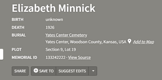 Elizabeth Minnick – Heartland Genealogy