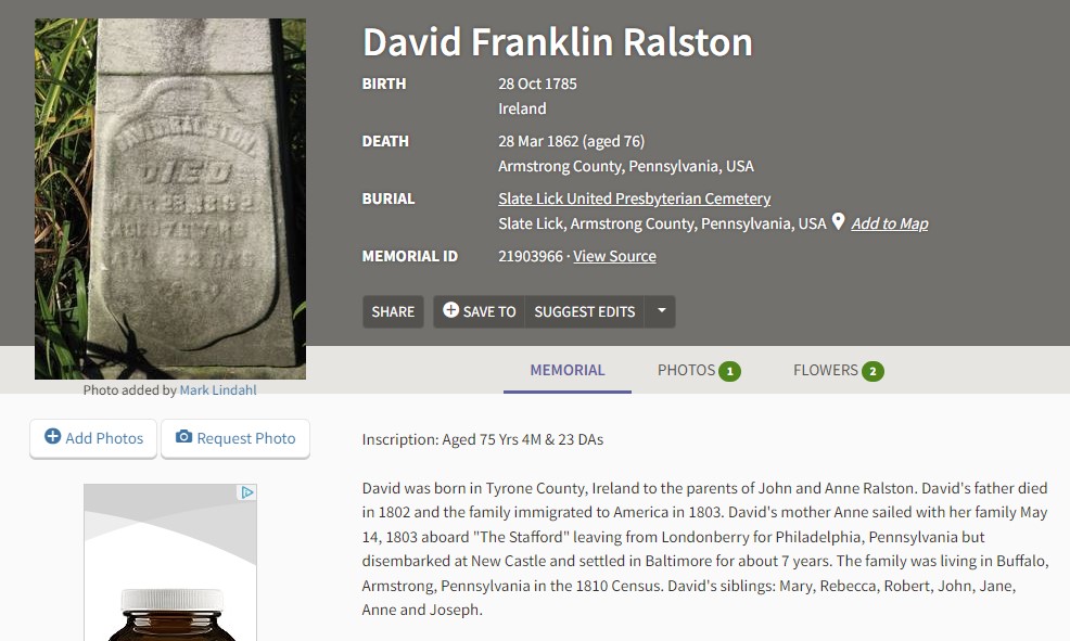Ralston Connection - Heartland Genealogy